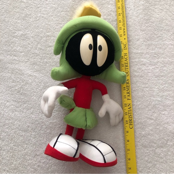 Tyco | Toys | Vtg Looney Tunes Marvin The Martian Stuffed Plush Toy 8 ...